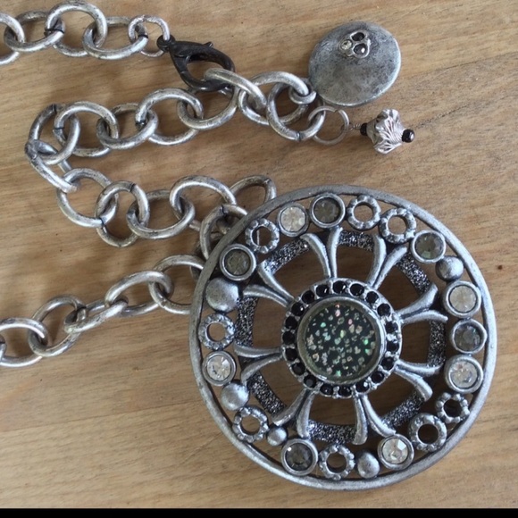 Artisan | Jewelry | Upcycled Chicos Antiqued Silver Embellished Chain ...